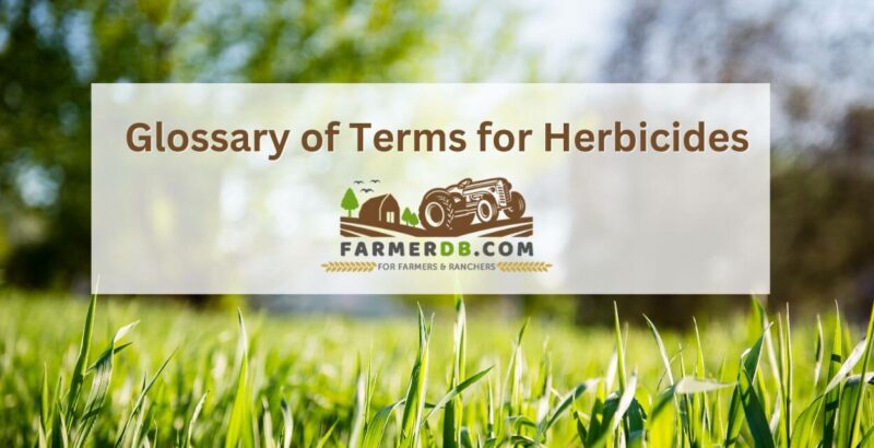 Glossary of Terms for Herbicides – FarmerDB